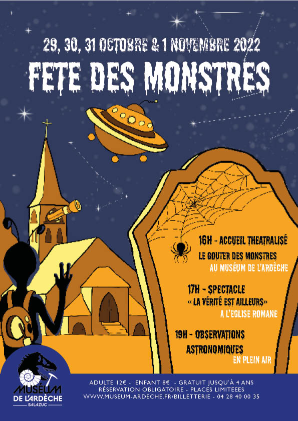 fete des monstres 2022 - Muséum de l'Ardèche Fossiles et dinosaures